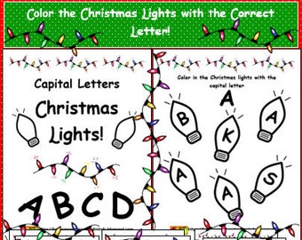 Christmas Lights Letters lowercase | Etsy