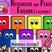 Notebooks and Pencil Friends Clipart! - Etsy