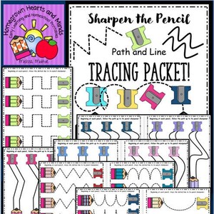 Sharpen the Pencil Path and Line Tracing - Etsy
