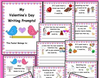 Valentine's Day Write the Room Activity, Valentine's Day Writing ...