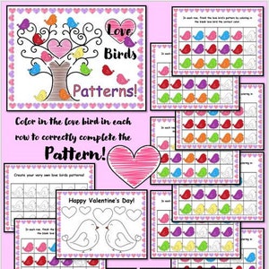 Love Birds Patterns - Etsy