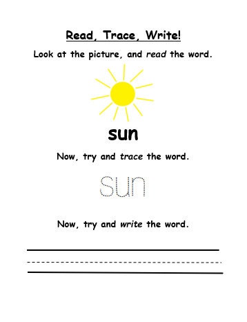 My Read Trace Write Packet - Etsy