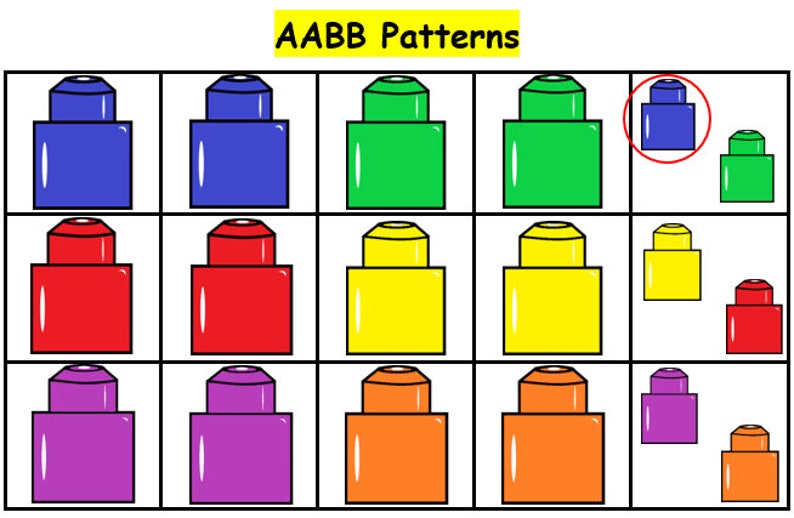 Big Blocks Pattern Practice - Etsy