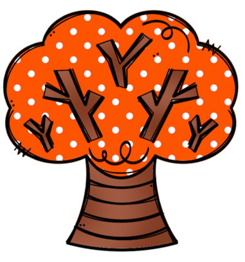 Fall Clipart (leaves, Trees, Sunflowers, Pumpkins, Hay, Acorn) - Etsy