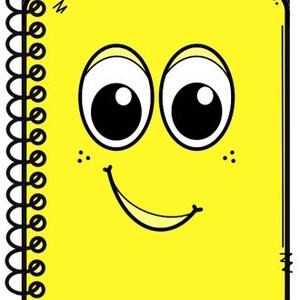 Notebooks and Pencil Friends Clipart! - Etsy