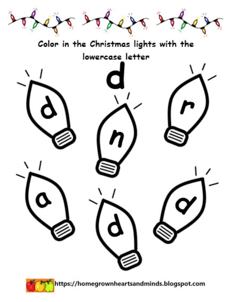 Christmas Lights Letters (lowercase) - Etsy