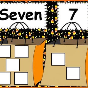 Trick or Treat Candy Corn Count 1-10 Cut and Paste - Etsy
