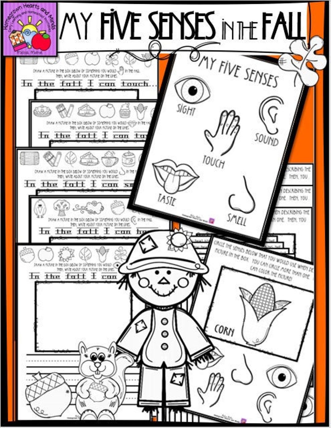 My Five Senses in the Fall - Etsy