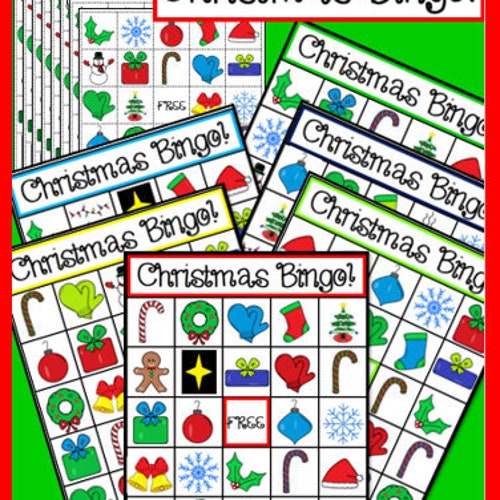 Christmas Game Pack 3 Games Included Christmas Bingo - Etsy