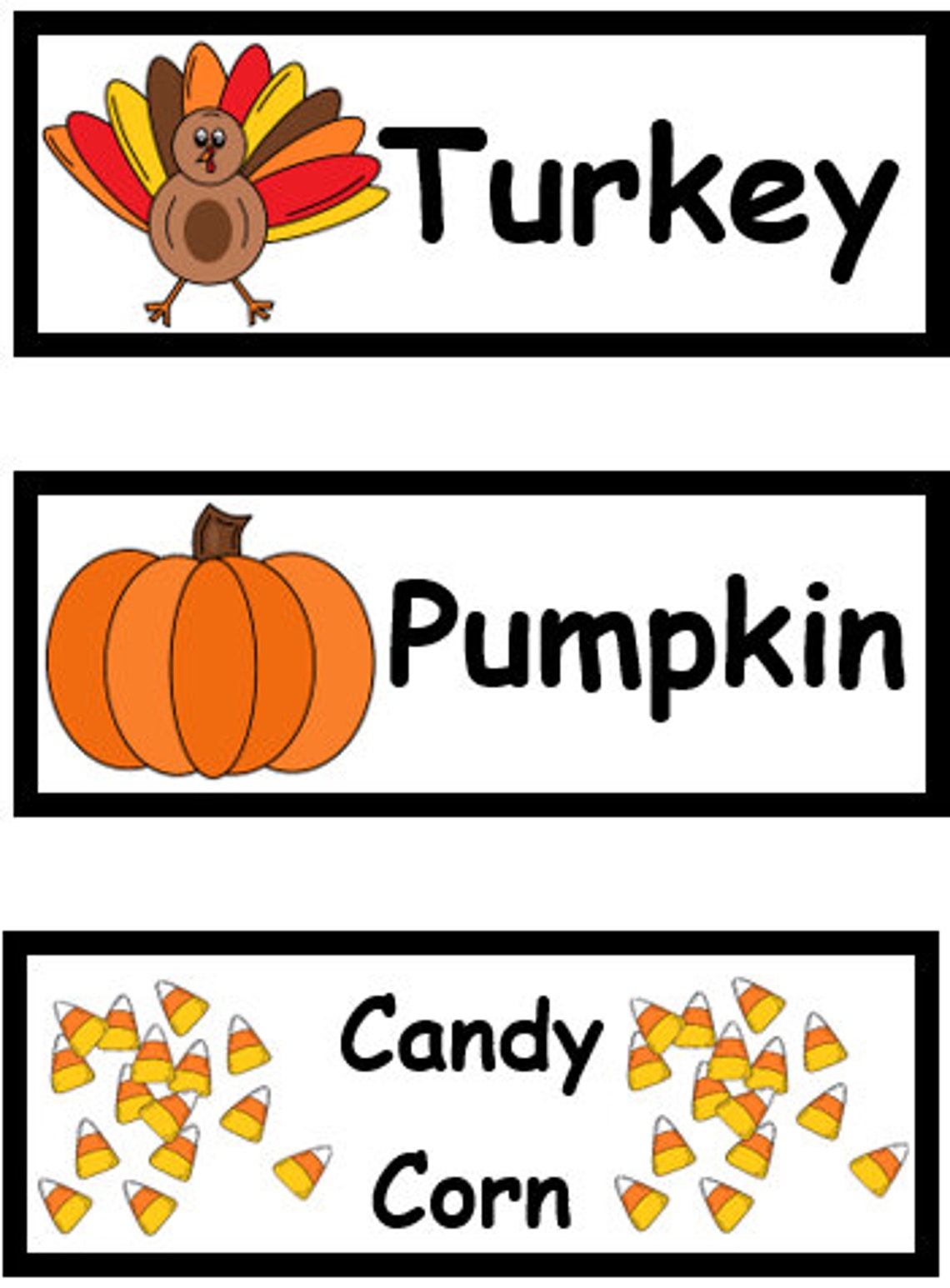 Fall Word Wall and Mini Posters - Etsy