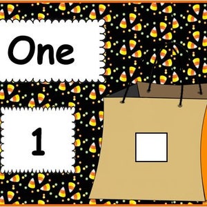 Trick or Treat Candy Corn Count 1-10 Cut and Paste - Etsy