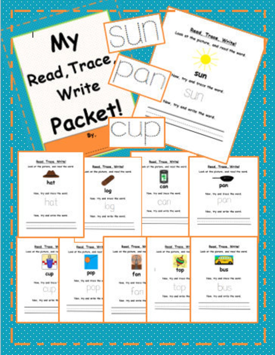 My Read, Trace, Write Packet! - Etsy