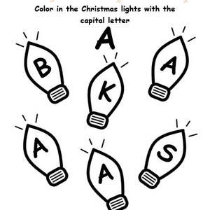 Christmas Lights Letters (capital) - Etsy