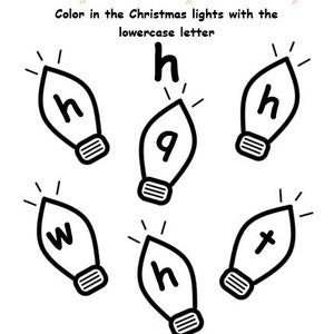 Christmas Lights Letters (lowercase) - Etsy