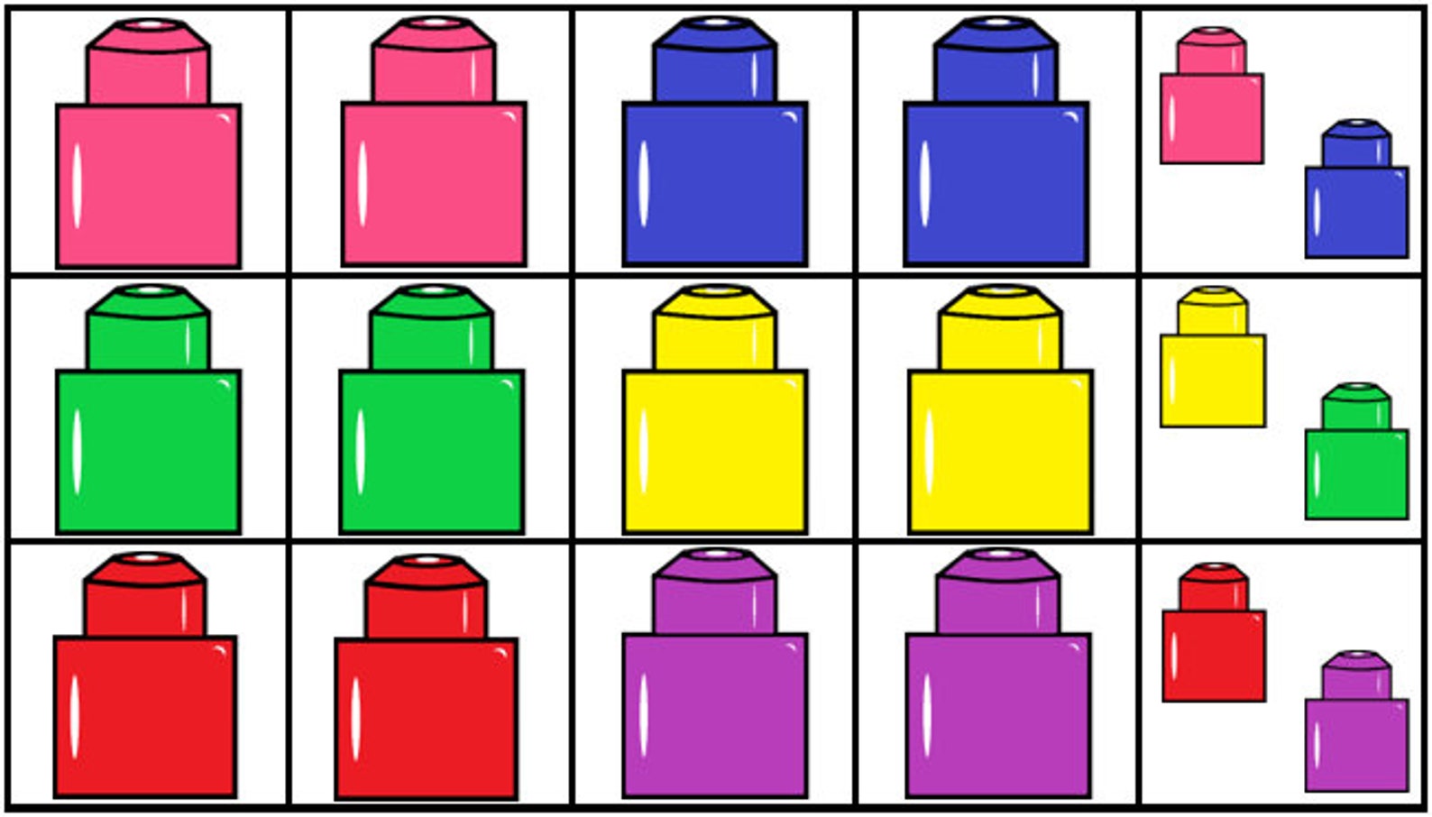 Big Blocks Pattern Practice - Etsy