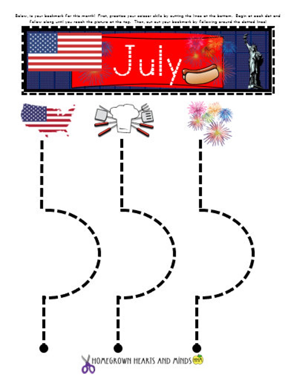 Months of the Year Scissor Practice Pages With Bookmarks - Etsy