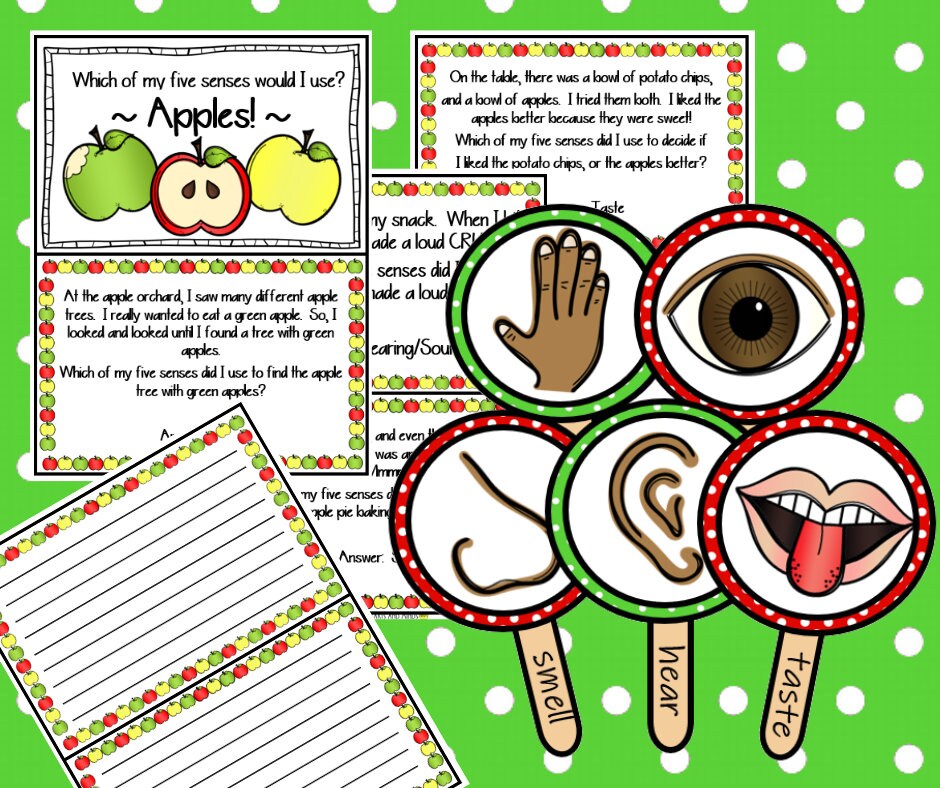 My Five Senses With Apples - Etsy