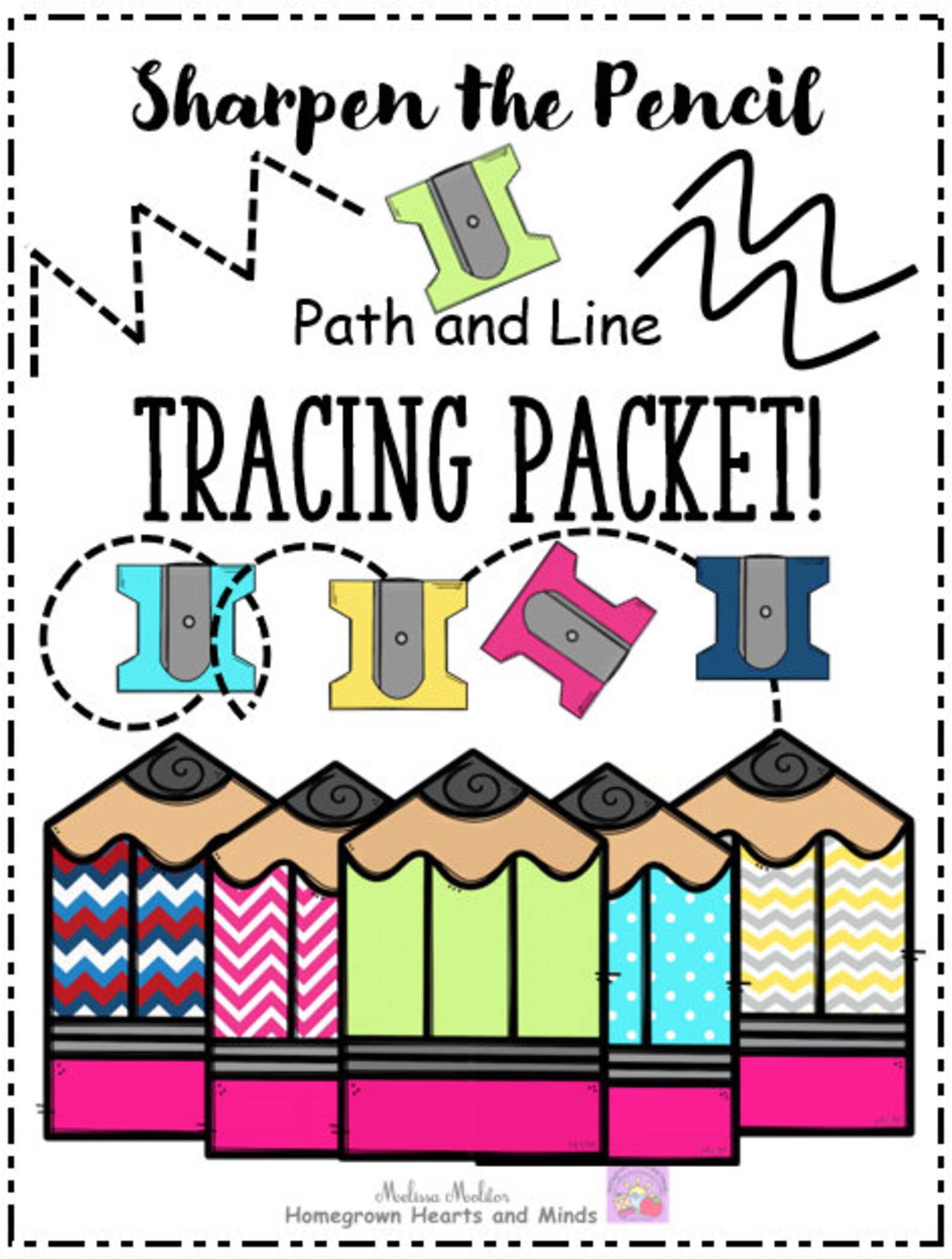 Sharpen the Pencil Path and Line Tracing - Etsy