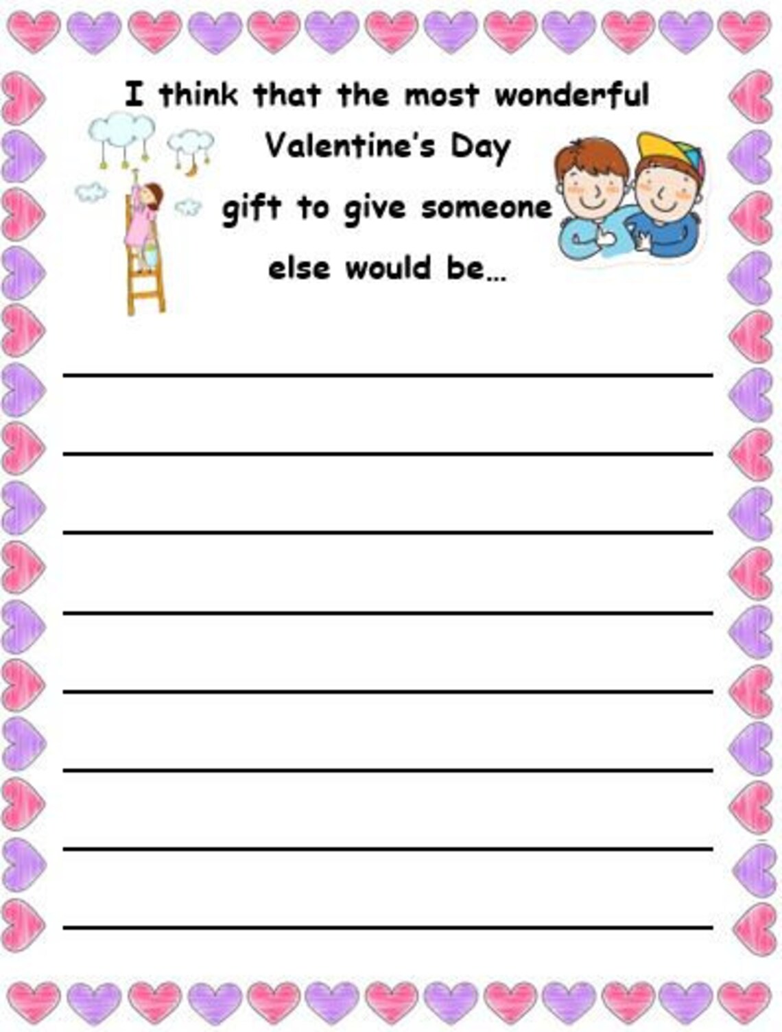 Valentine's Day Writing Prompts - Etsy