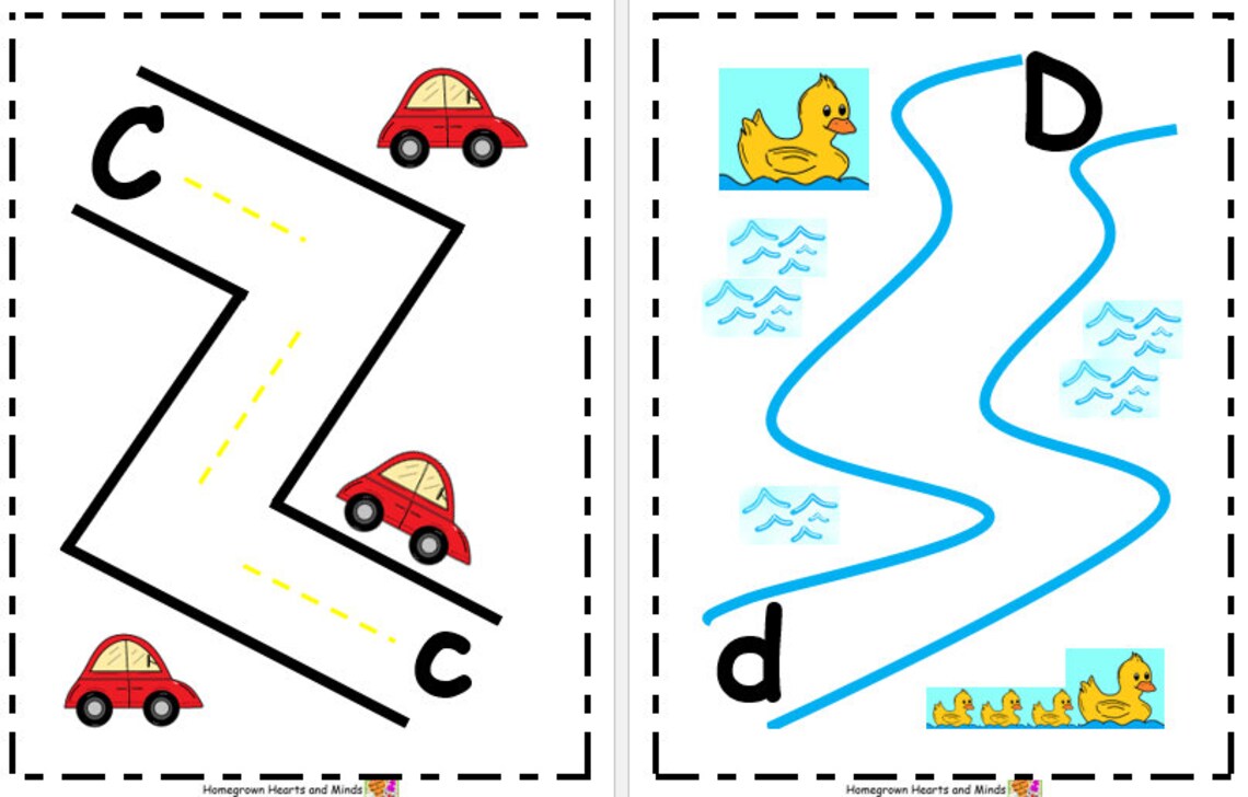 ABC Path Tracing - Etsy