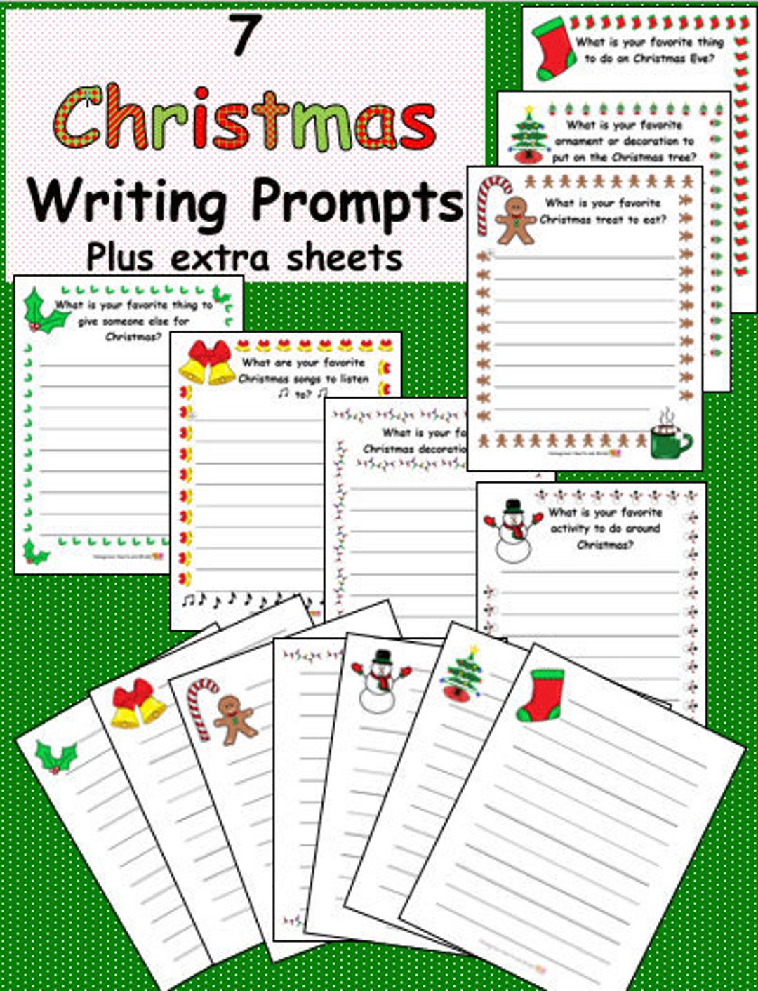 Christmas Writing Prompts - Etsy