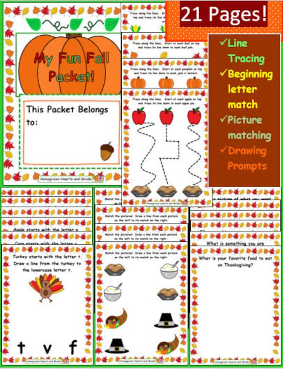 My Fun Fall Packet - Etsy