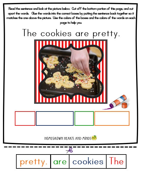 Put the Sentences Back Together cut and Paste - Etsy