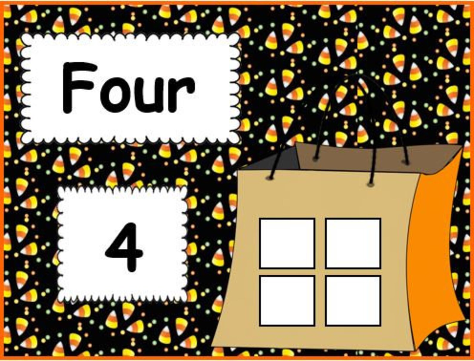 Trick or Treat Candy Corn Count 1-10 Cut and Paste - Etsy