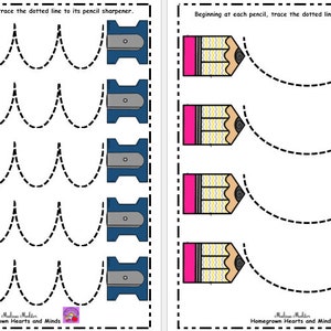 Sharpen the Pencil Path and Line Tracing - Etsy