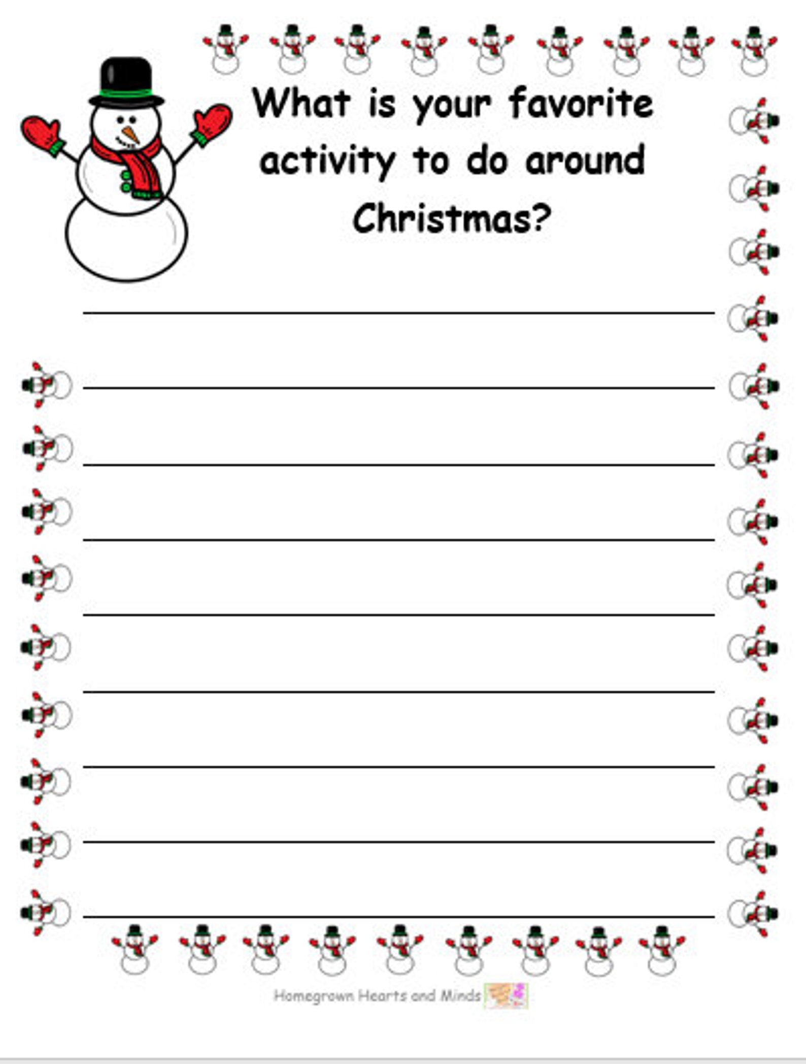 Christmas Writing Prompts - Etsy