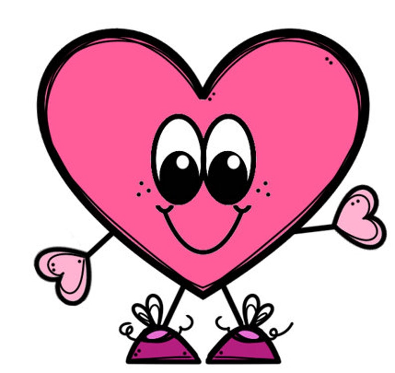 Valentine's Day Friends Clipart - Etsy
