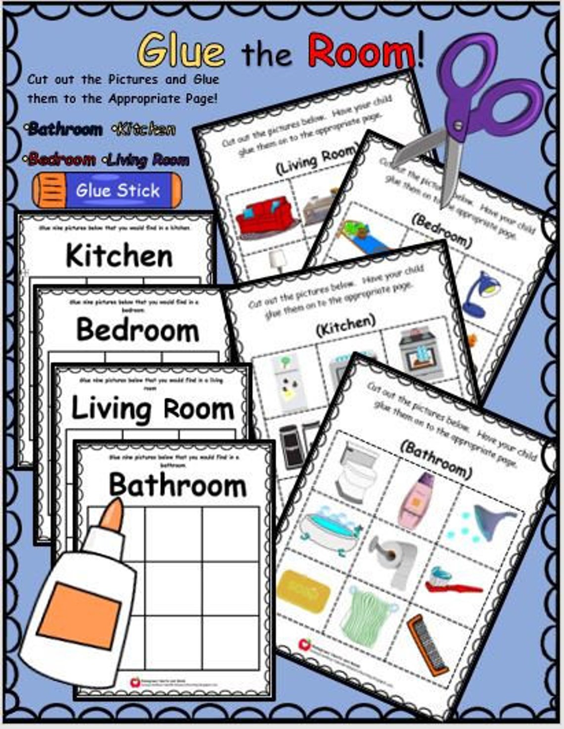 Glue the Room - Etsy