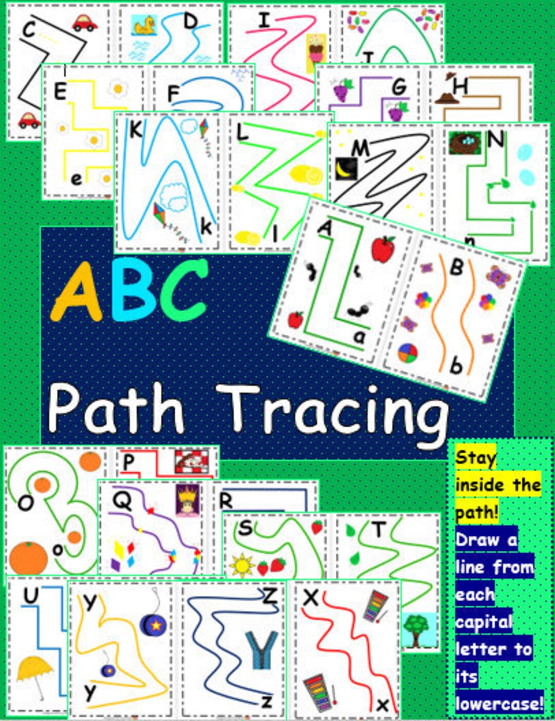 ABC Path Tracing - Etsy