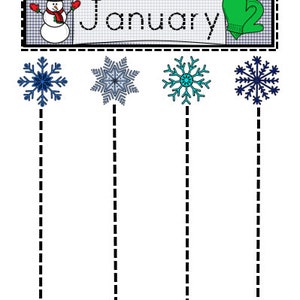 Months of the Year Scissor Practice Pages With Bookmarks - Etsy