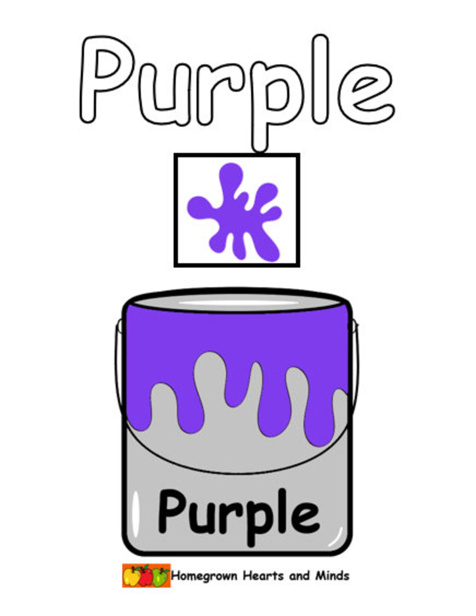 Paint Splat Color Sort With Word Tracers - Etsy