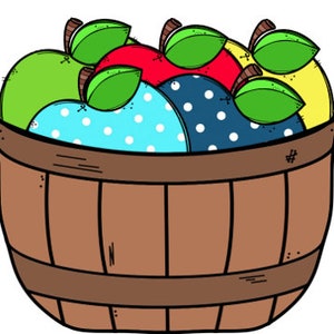 Apples for the Teacher Clipart - Etsy Canada