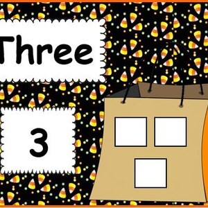 Trick or Treat Candy Corn Count 1-10 Cut and Paste - Etsy