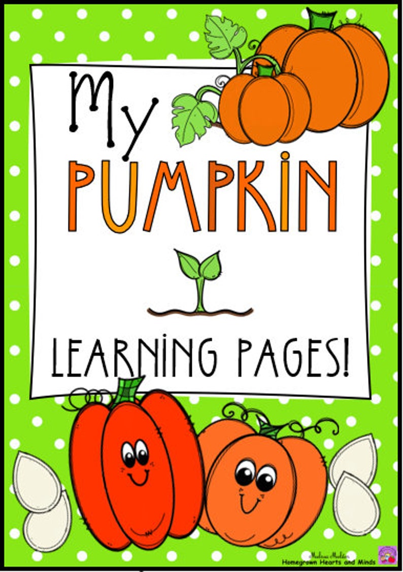 My Pumpkin Learning Pages - Etsy