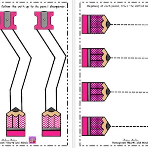Sharpen the Pencil Path and Line Tracing - Etsy