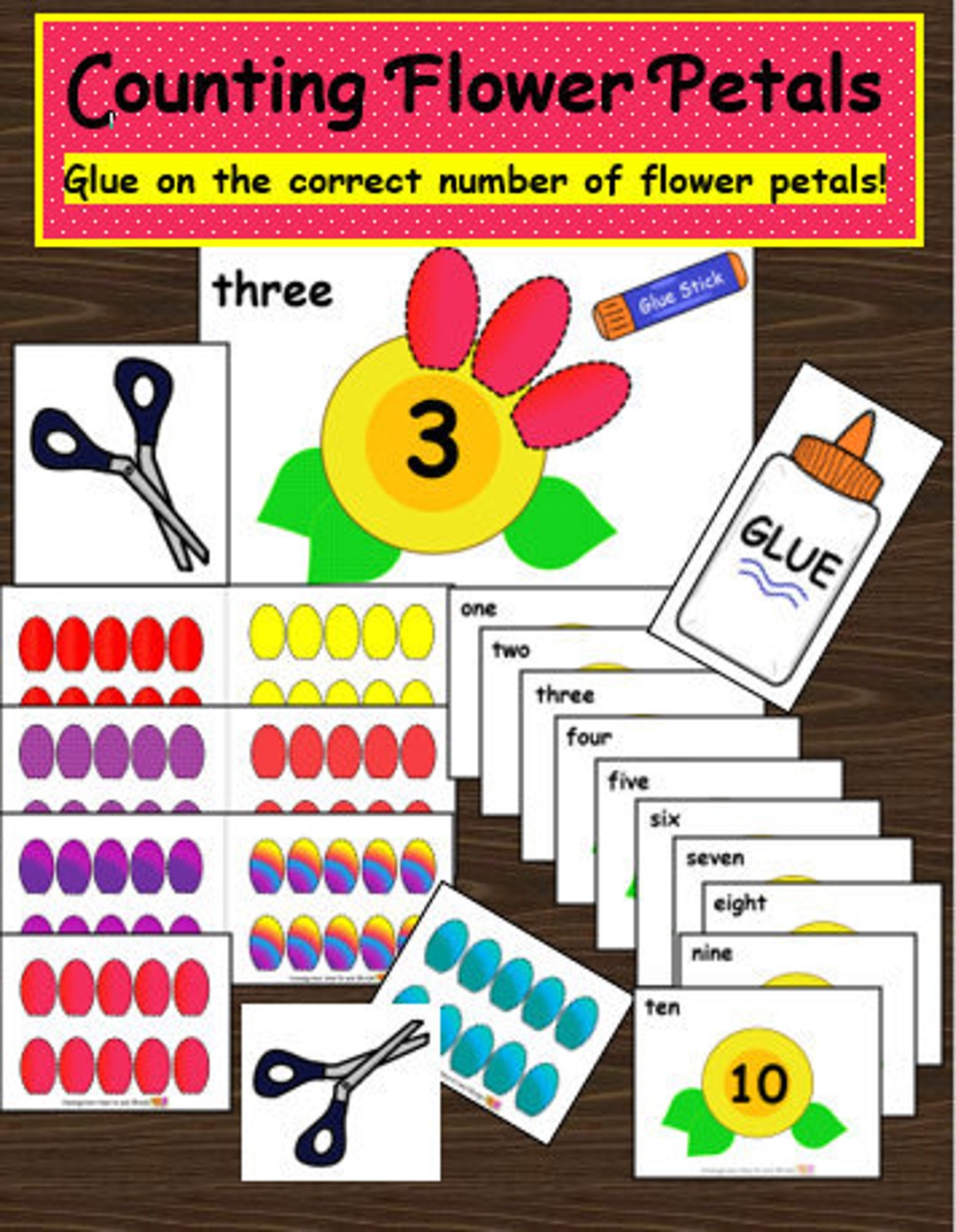 Counting Flower Petals - Etsy