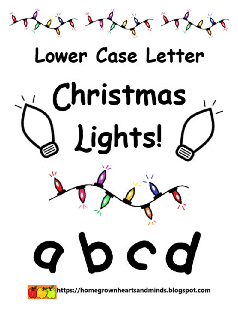 Christmas Lights Letters (lowercase) - Etsy
