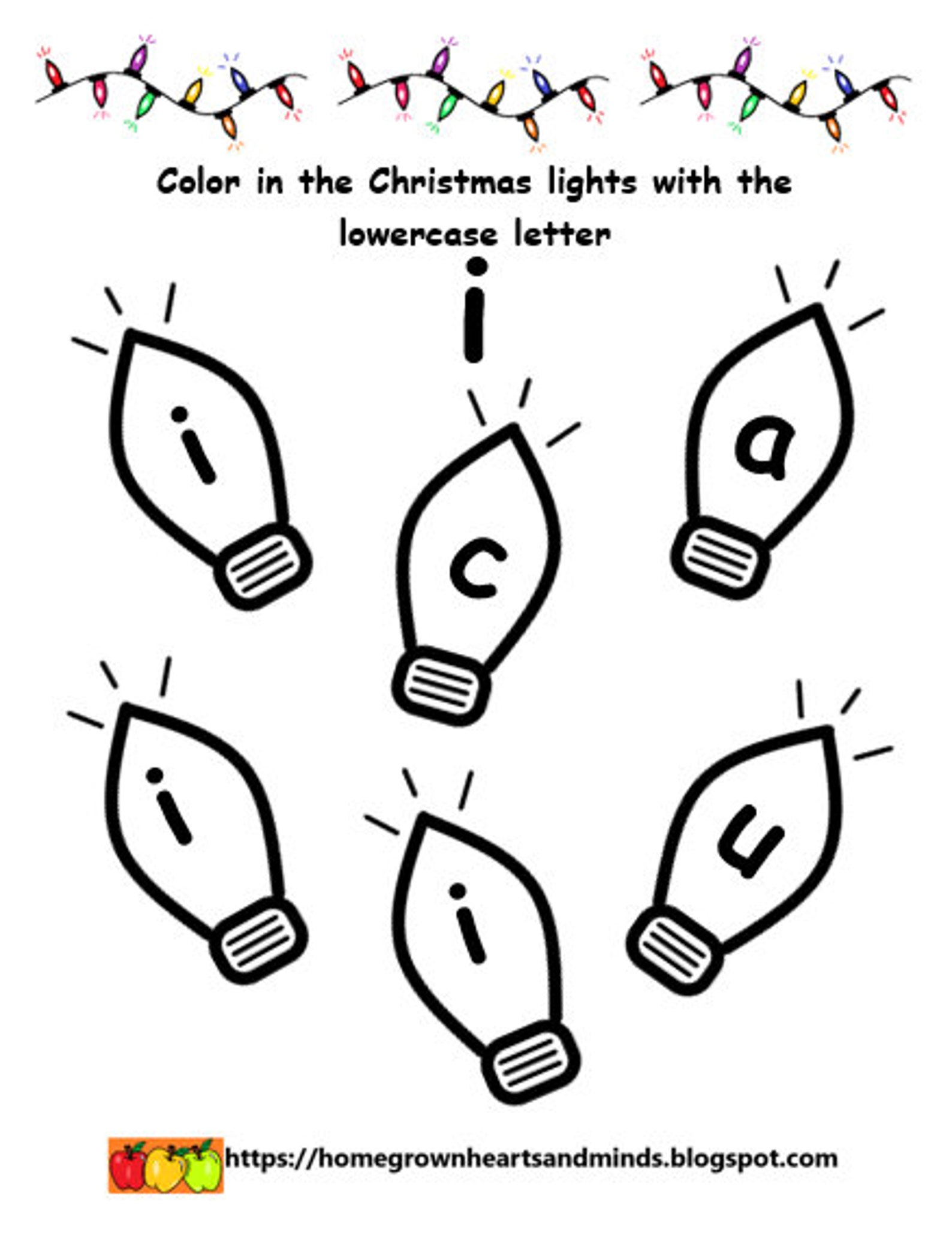 Christmas Lights Letters lowercase - Etsy