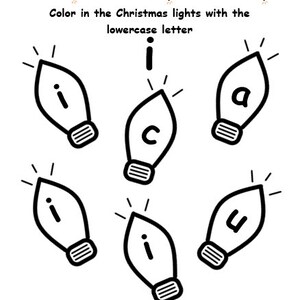 Christmas Lights Letters (lowercase) - Etsy