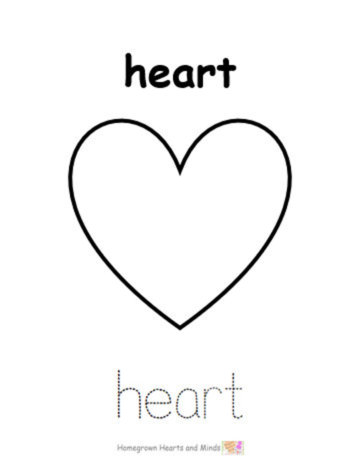 Shapes and Word Tracing includes a Shape Chart - Etsy