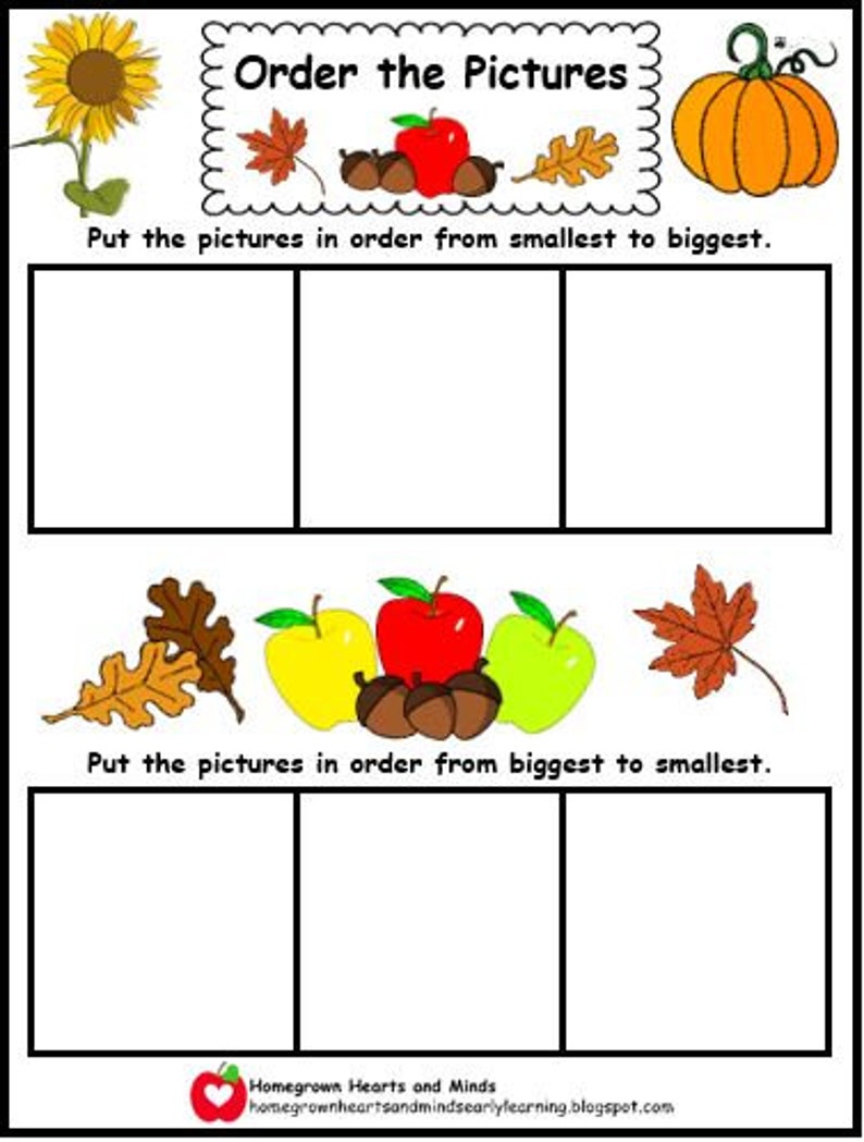 Fall Sorting and Ordering - Etsy