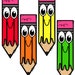 Notebooks and Pencil Friends Clipart - Etsy