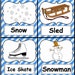 Christmas and Winter Flashcards - Etsy