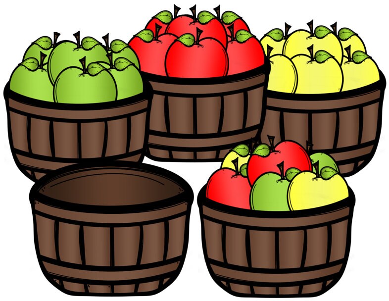 Apples Clipart - Etsy