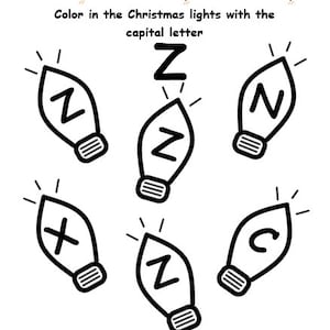 Christmas Lights Letters (capital) - Etsy