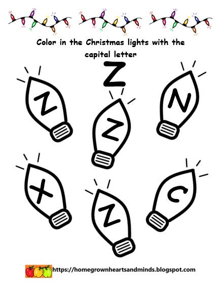 Christmas Lights Letters (capital) - Etsy